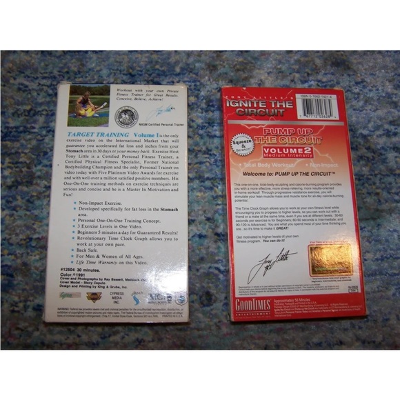 Other | 2 Tony Littleexercise Vhs Tapes Targettraining Ignite Circuit ...